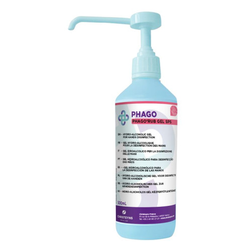 Gel desinfectante hidroalcohólico Phago Rub Gel SPS 500 Ml.